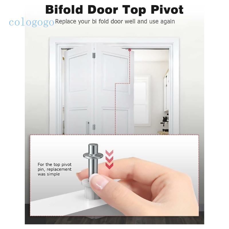 COLO Upgraded Bifold Door Hardware 4-Pack Bifold Closet Door Hardware ...