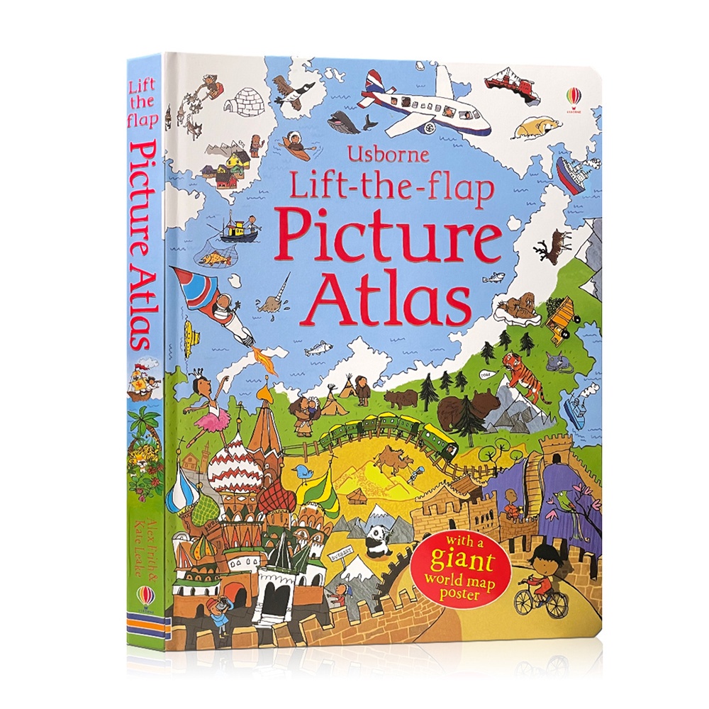 Usborne Lift The Flap Picture Atlas Children's Popular Science ...