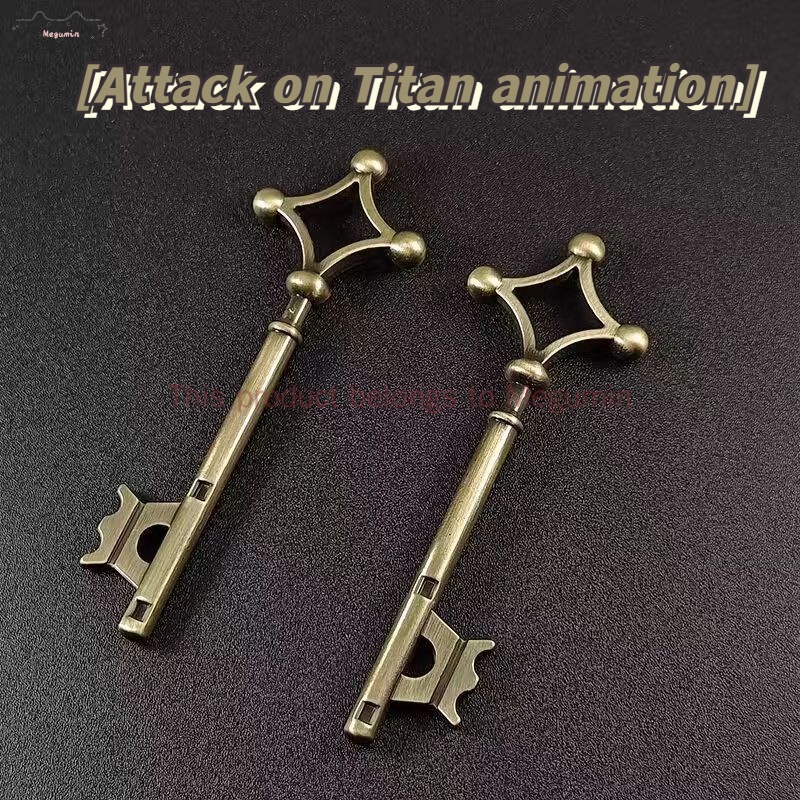 Attack on Titan Necklace Allen Basement Key Pendant Anime ...