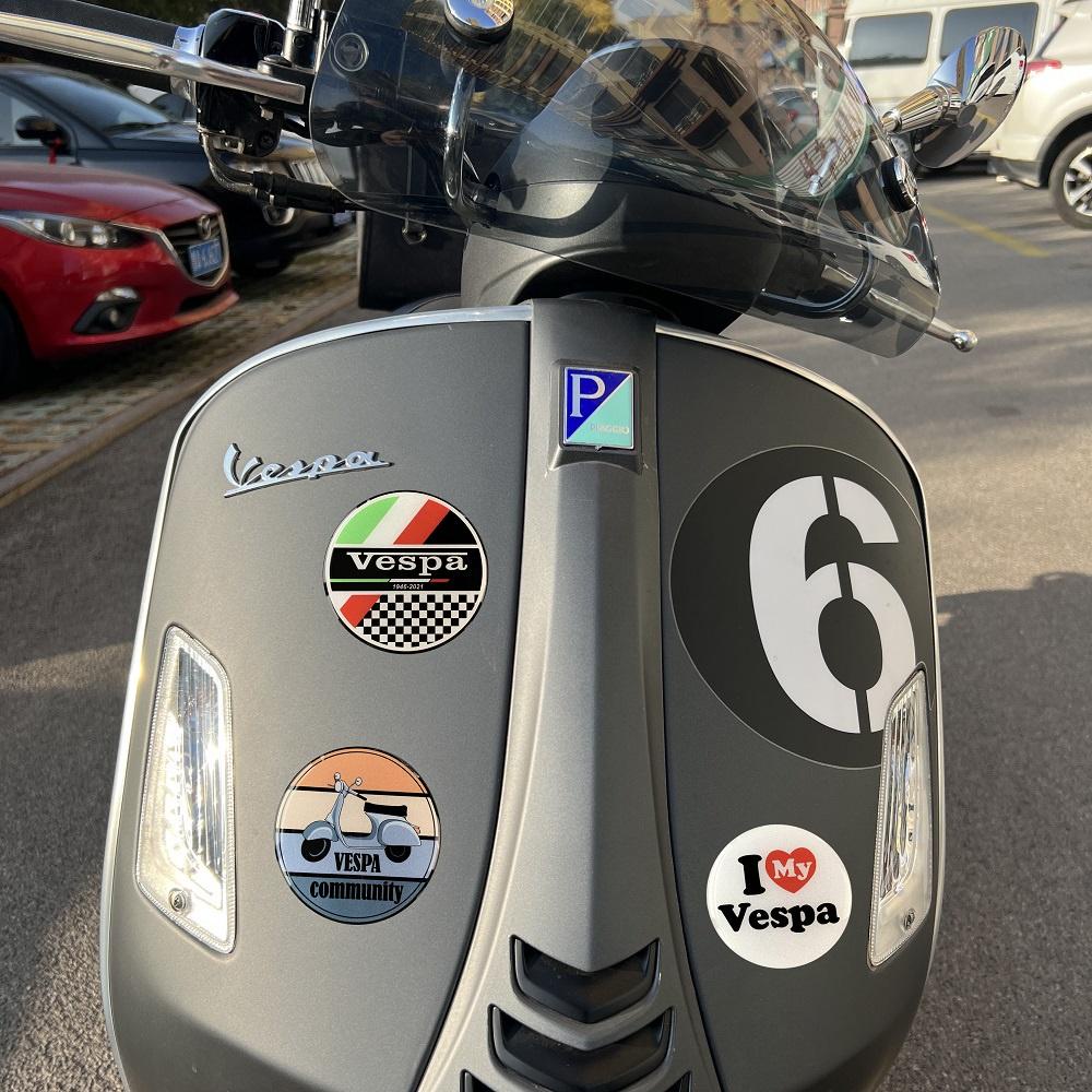 Vespa Piaggio Italy Soft Magnet Reflective Sticker 3D Emblem Badge ...