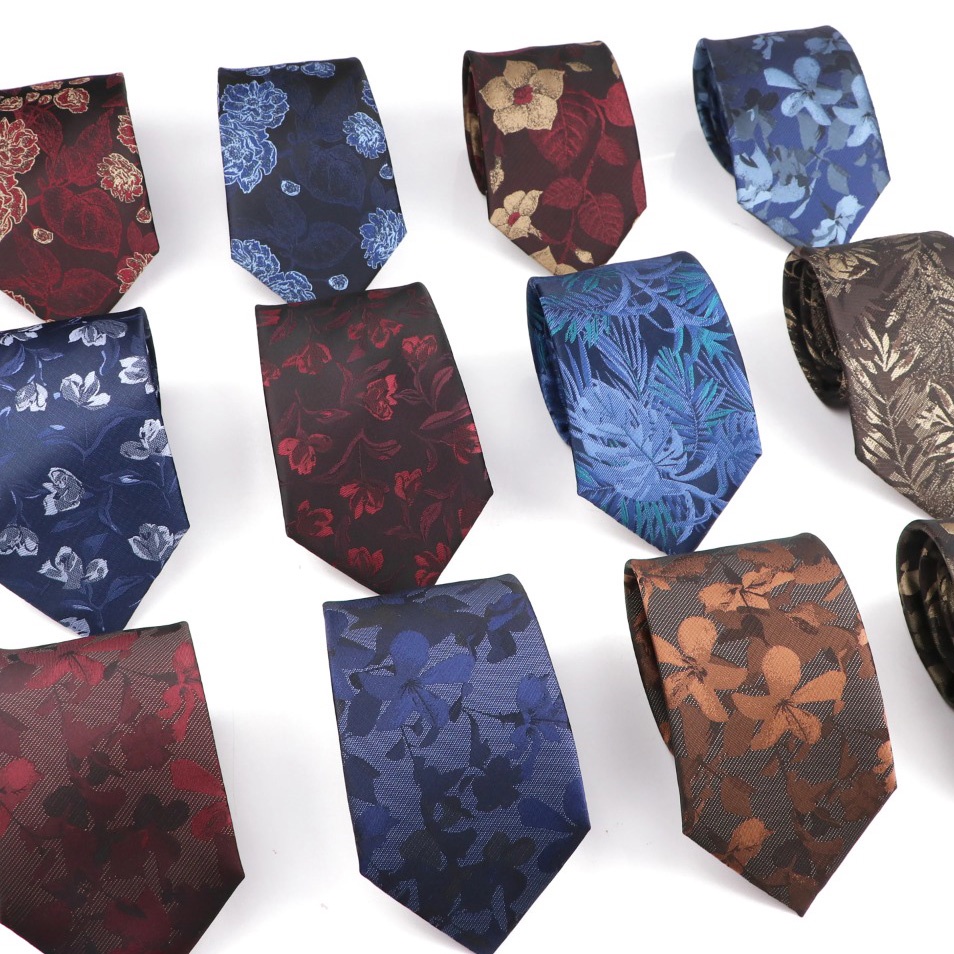 ZONFAZ Elegant Mens Floral Ties for Men Novelty Fashion Silk Ties ...
