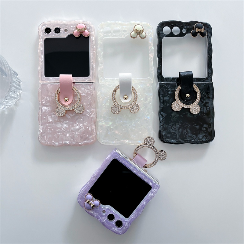 Folding phone case for Samsung Galaxy Z Flip5 Flip4 Flip3 Shell Pattern ...