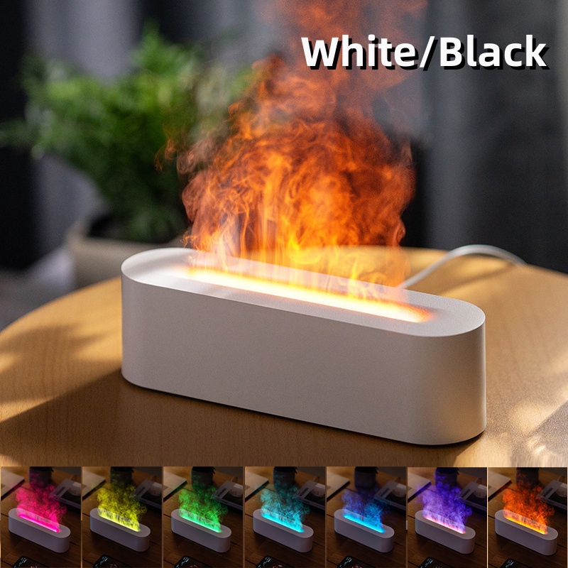 Flame Aroma Diffuser Air Humidifier Cool Mist Maker Fogger Essential