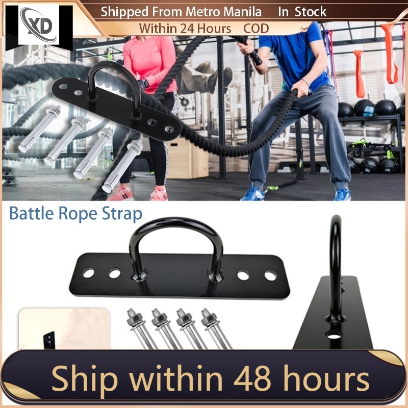 1Set Battle Rope Strap Wall Mount Rope Anchor Stake kit For Hanging ...