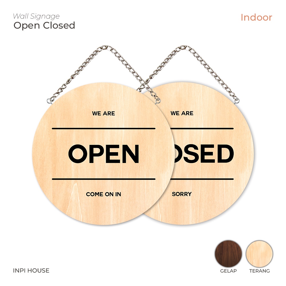 【2024】Open closed sign - open close sign - wall signage open closed ...