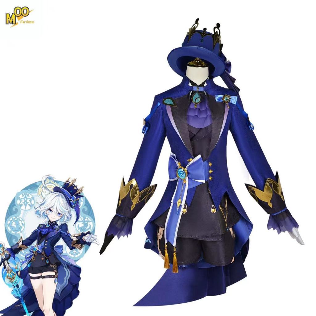 Genshin Impact Hydro Archon Focalors cosplay costume Furina cosplay Set ...
