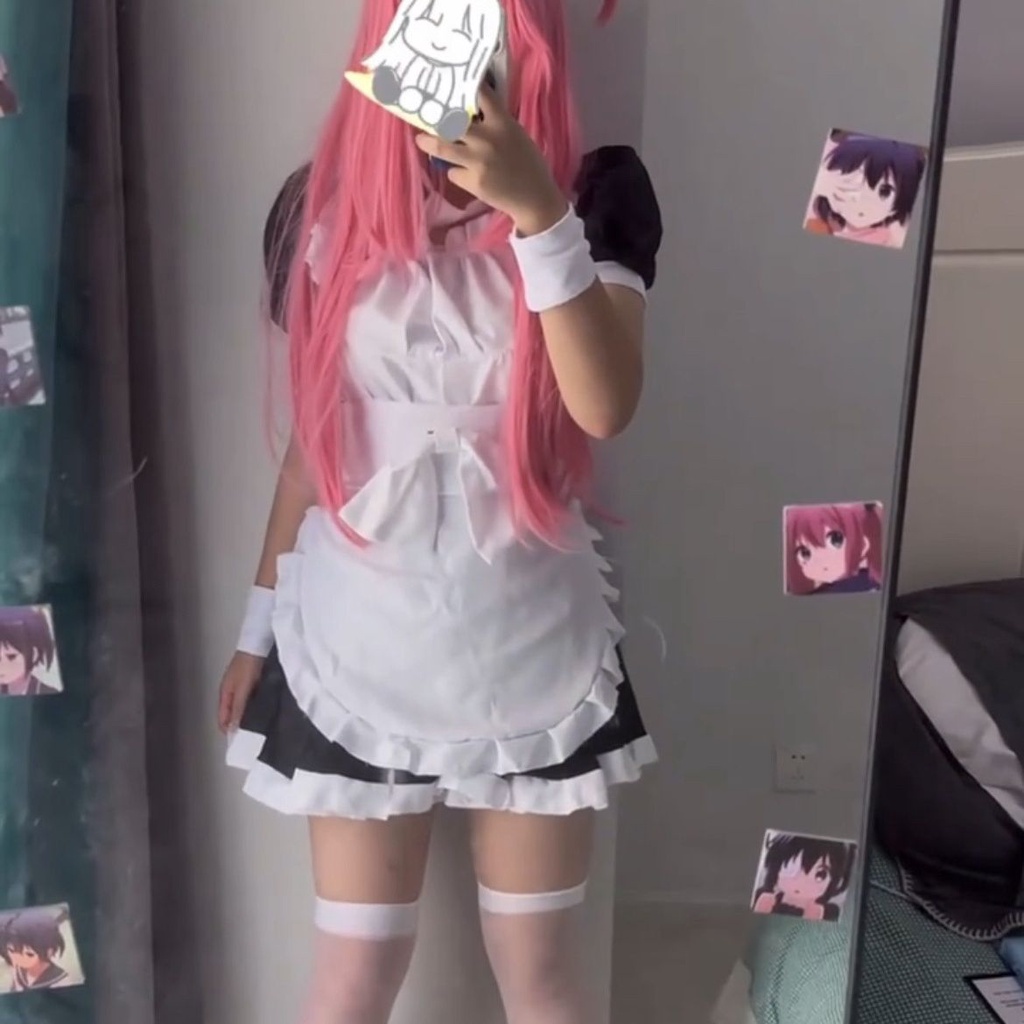 hitori gotoh COSPLAY hitori gotoh maid costume cosplay BOCCHI THE ROCK ...