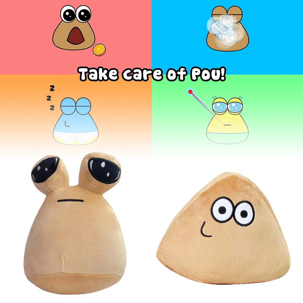 Pou Plushie Cute My Pet Alien Pou Plush Toy Furdiburb Emotion Alien ...