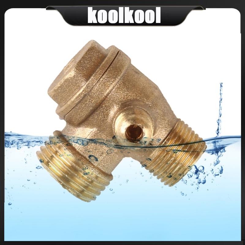 Kool 3-Port Check Valve Brass Male-Threaded Workshop Replace Air ...
