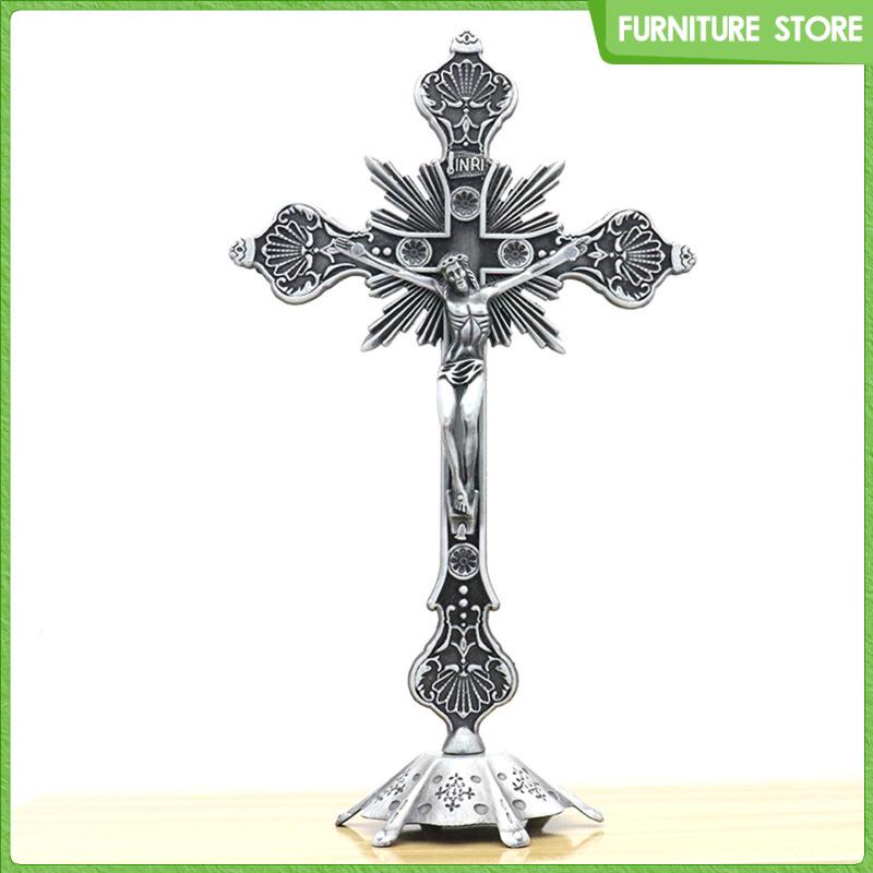 [Wishshopeelxj] Crucifix with Stand Jesus Cross Statue Jesus Crucifix ...