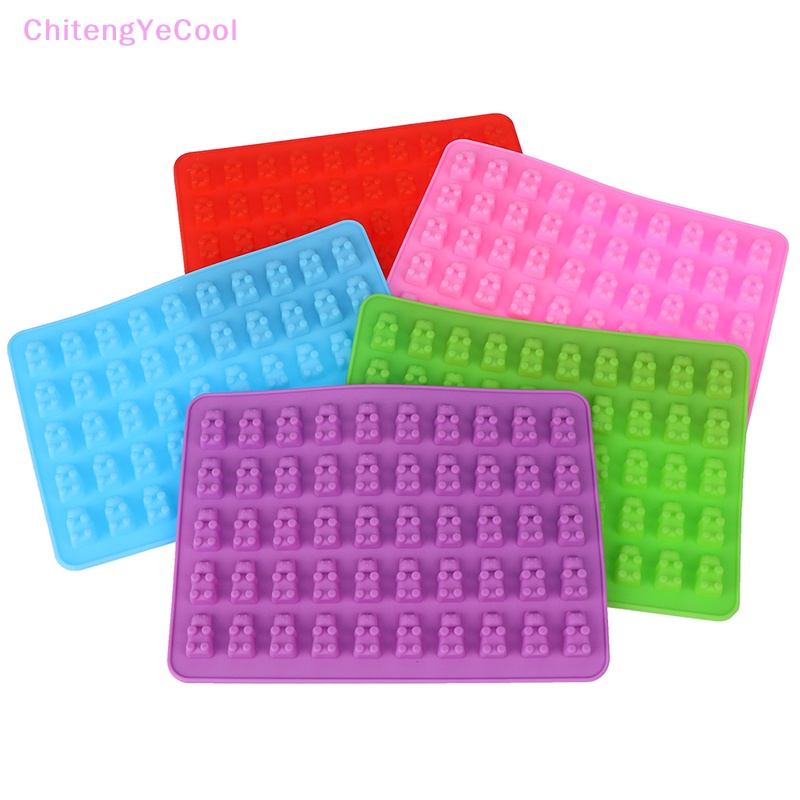 【HGPH】 Chocolate Mold Silicone Mold 53 Cavity Gummy Bear Candy Ice Tray ...