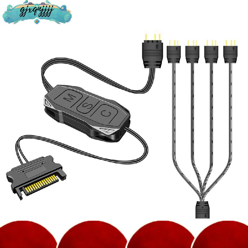 gjxqnjjjjCOOLMOON 5V 3Pin to SATA RGB Controller Controller HUB ...
