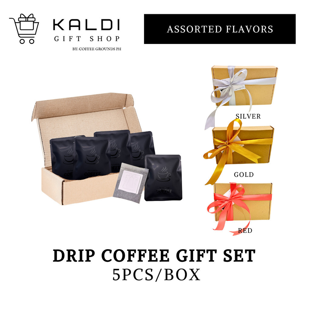 Premium Drip Coffee Set in a Kraft Box (5pcs per box) - Assorted Coffee ...