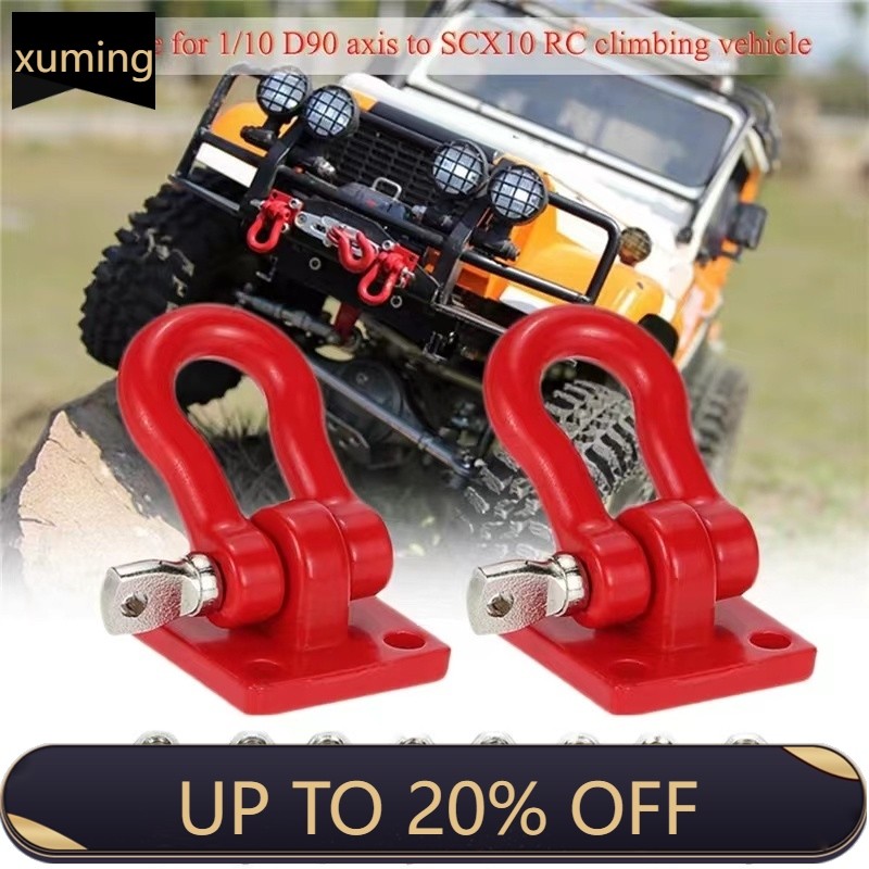 2Pcs Towing Buckle Tow Hooks Metal Trailer Shackles for 1/10 RC Truck ...