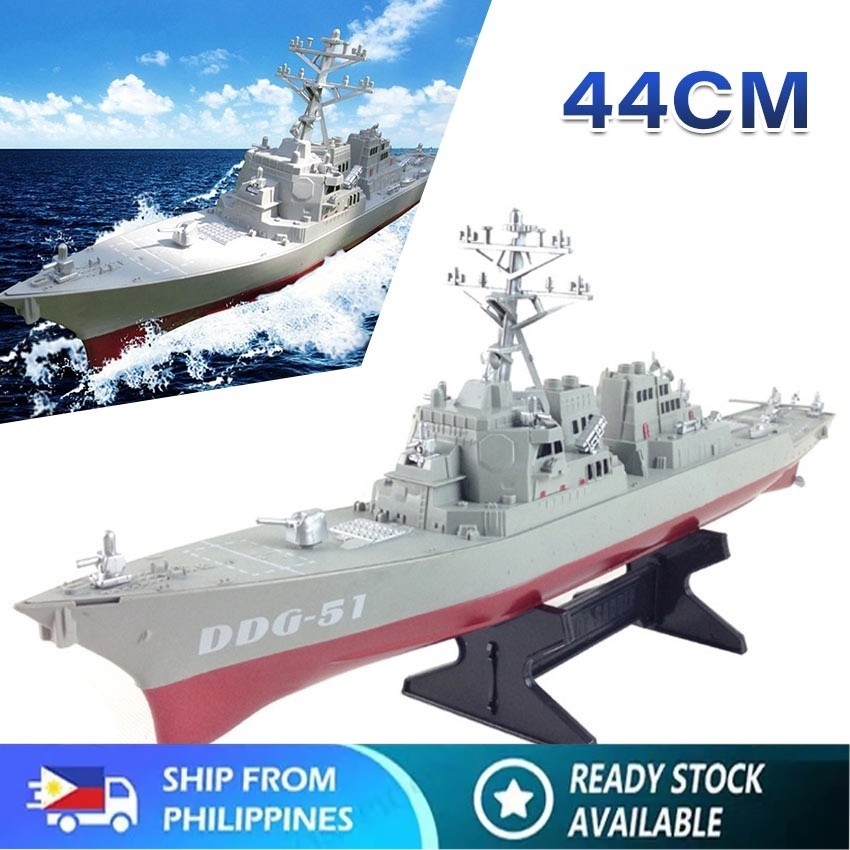 [COD] DDG-51 Navy Destroyer Ship Model Toy Simulation cruiser Kids Gift ...