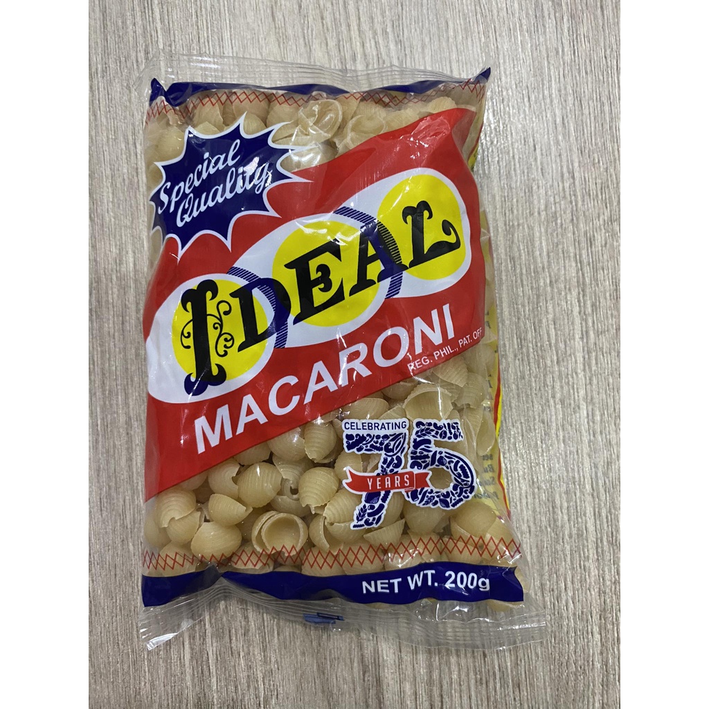 Macaroni Shell Ideal Pasta Shell Macaroni 200g | Shopee Philippines