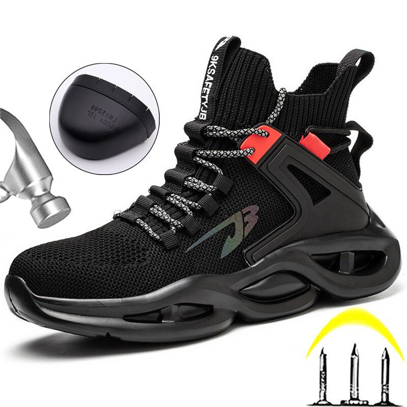 Work Boots Safety Steel Toe Shoes Men Lightweight Safety Shoes Brand ...