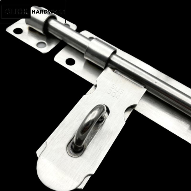 Stainless Steel Safety Hasp Door Lock Barrel Bolt Without screw 8 in ...