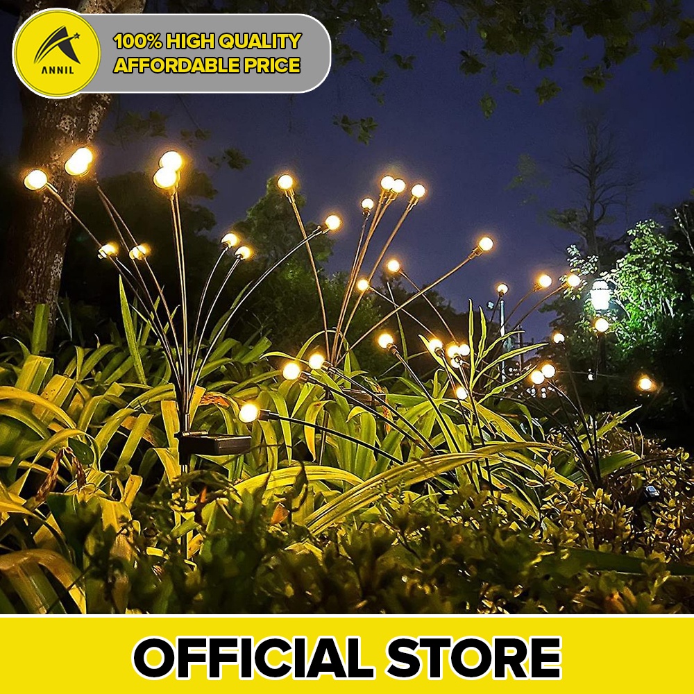 Annil Christmas Solar Firefly Lamp LED Energy Saving Multicolor & Warm ...