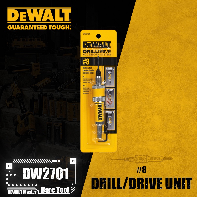 DEWALT #6#8#10 Drill/Drive Unit DW2700 DW2701 DW2702 6MM 8MM 10MM Wood ...