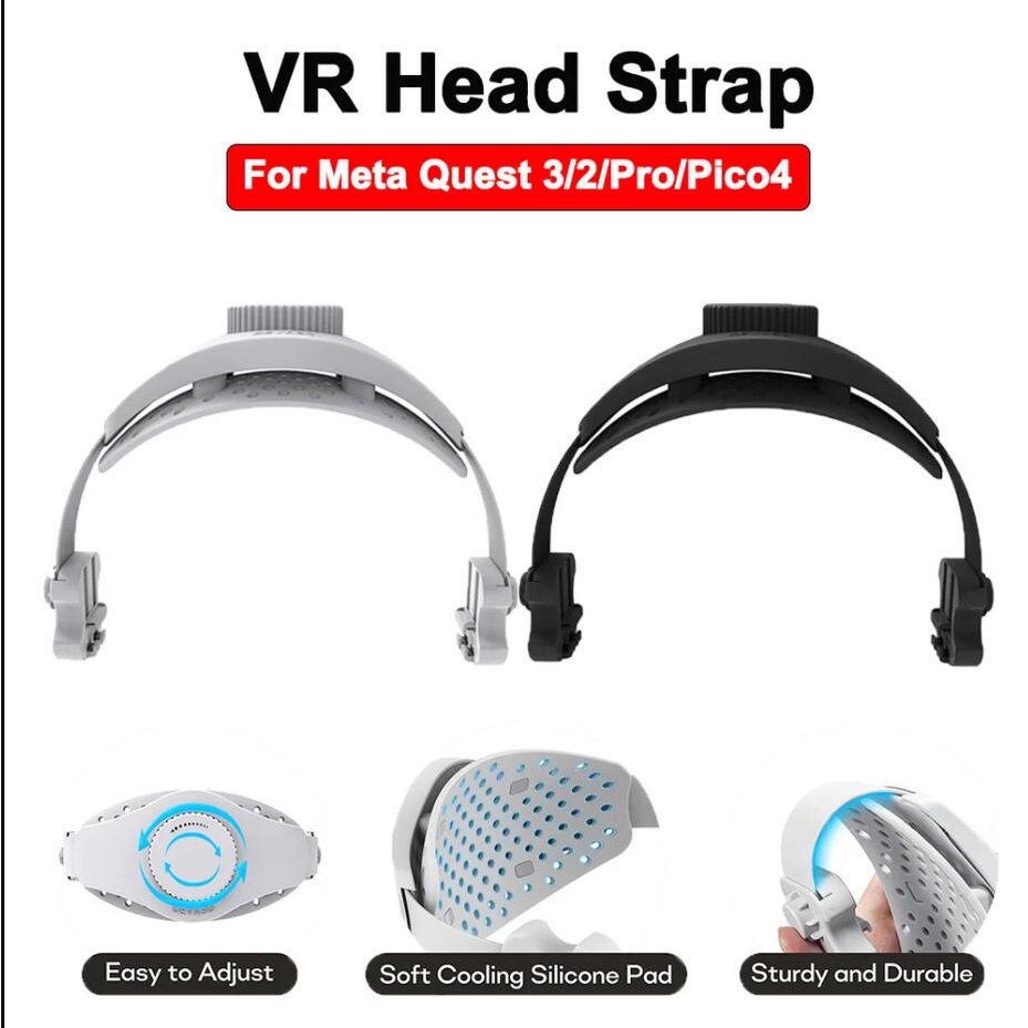 Adjustable Head Strap Comfort VR Replacement Head Strap Universal ...