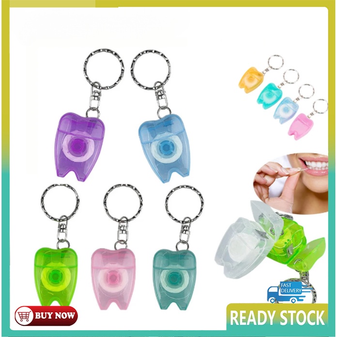 Portable Keychain Dental Floss Oral Hygiene Floss Teeth Cleaning Oral ...