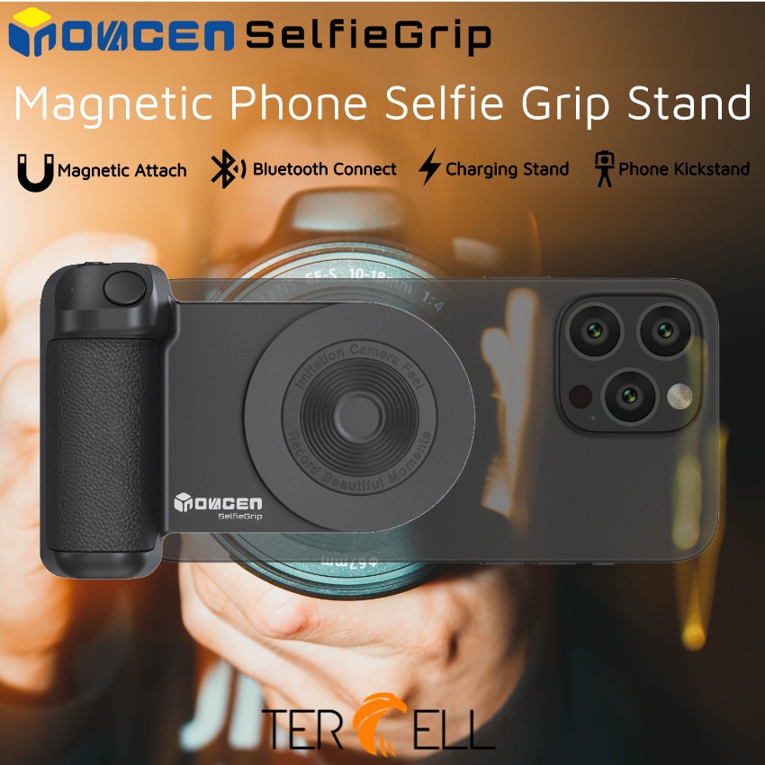 INOVAGEN Magnetic Phone Selfie Grip Stand,Bluetooth Magnetic Phone ...