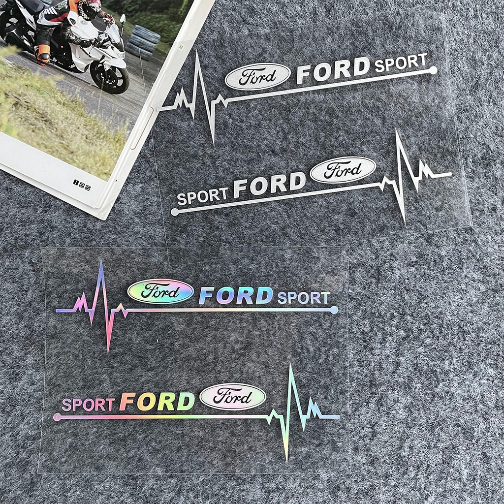 Ford Car Logo Sticker Auto Triangle Vinyl Reflector Decals for Ranger ...