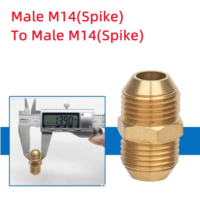 Brass 3/8" 1/4" M14 M18 M22 Thread Connector Male Female Adapter for High Pressure Washer Gun ...