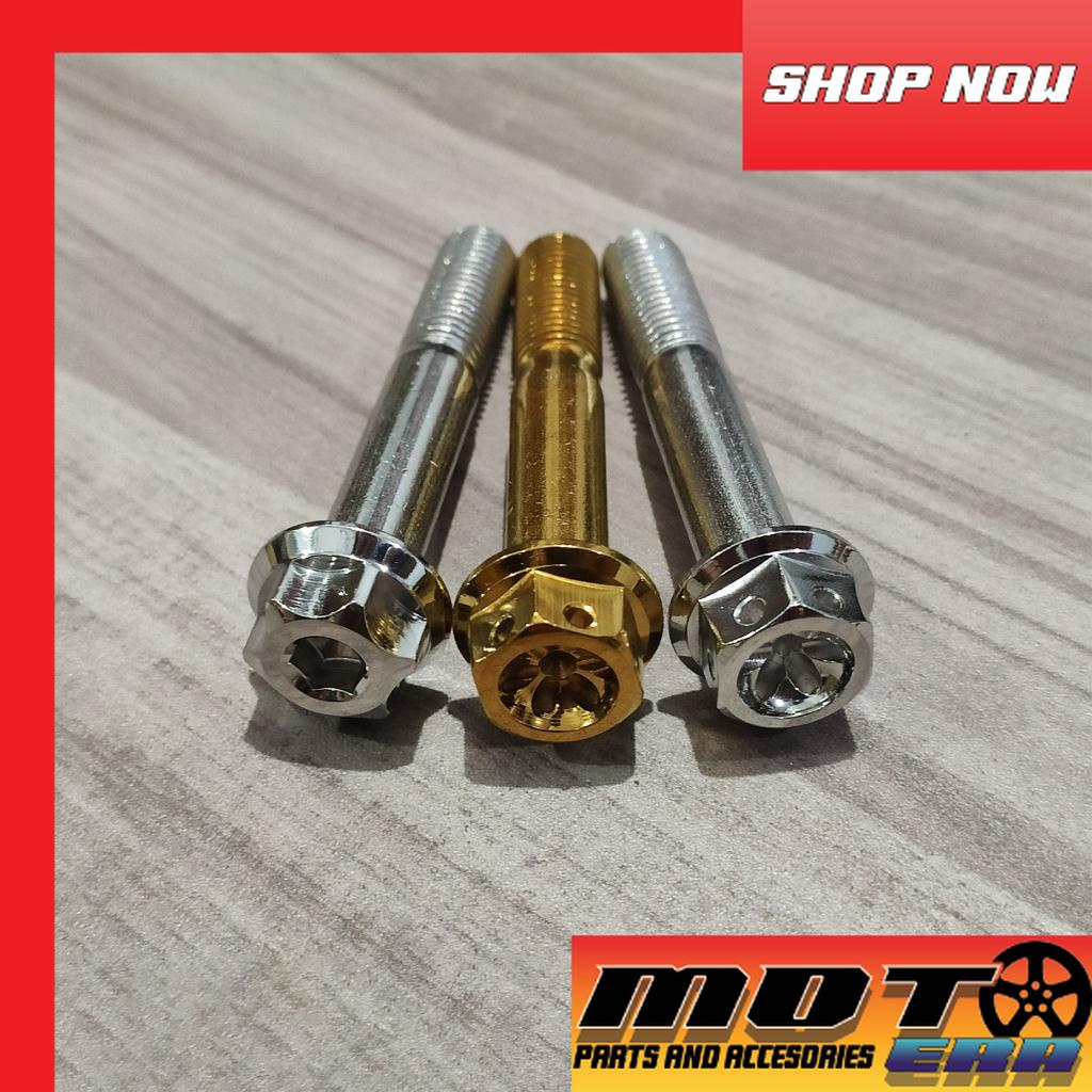 HENG ORIGINAL 10X60 MM STAINLESS SWING ARM / PIPE BOLT / PCX / NMAX ...