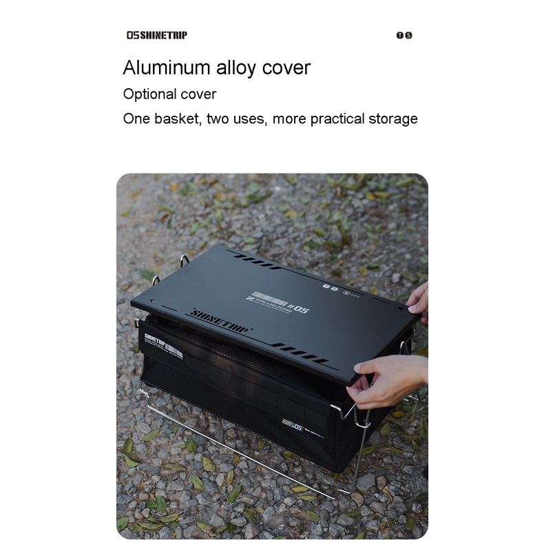 Shinetrip 05 Tactical Wind Removable Outdoor Camping Storage Basket ...