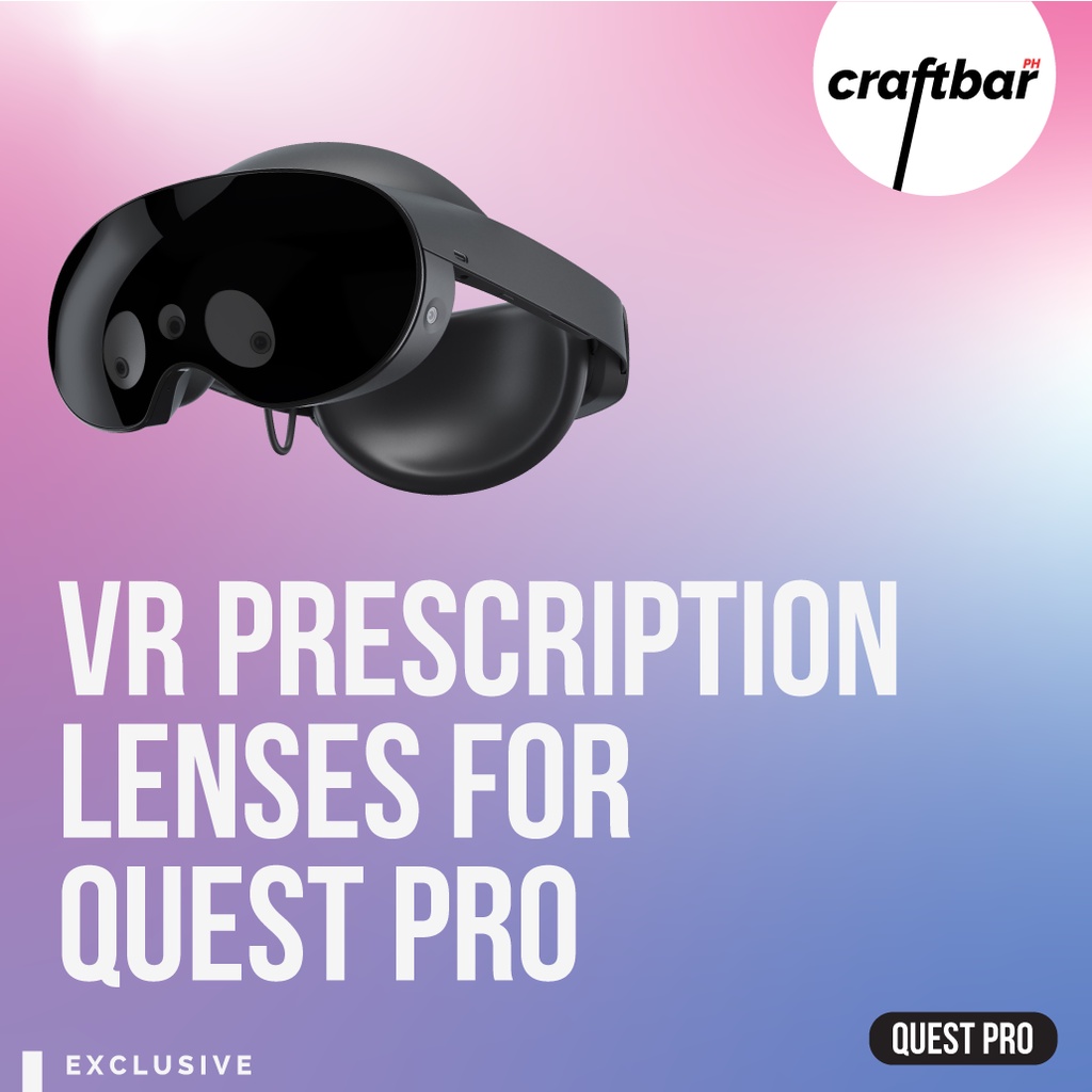 VR Prescription Lenses for Meta Quest Pro by craftbar PH | Shopee ...