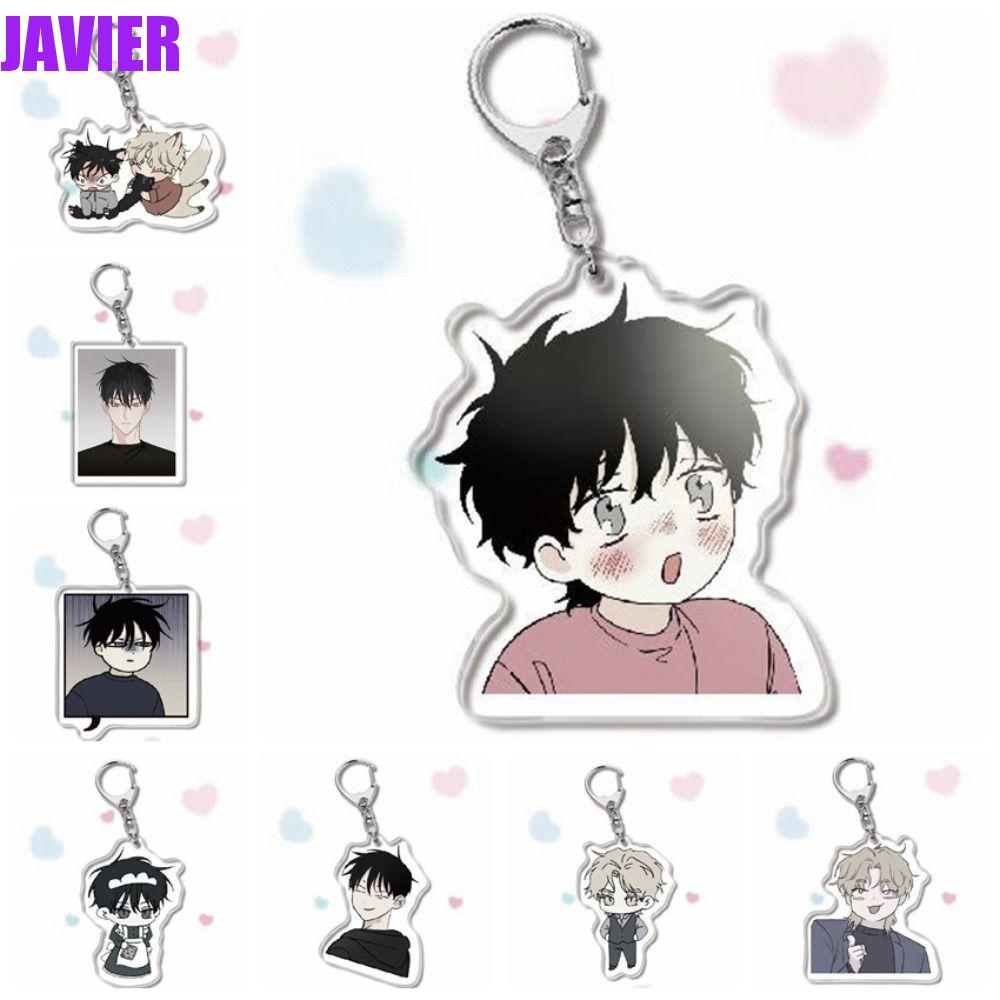 JAVIER Yaoi Couple Acrylic Keychain, Cartoon Figure Korean BL Manga ...