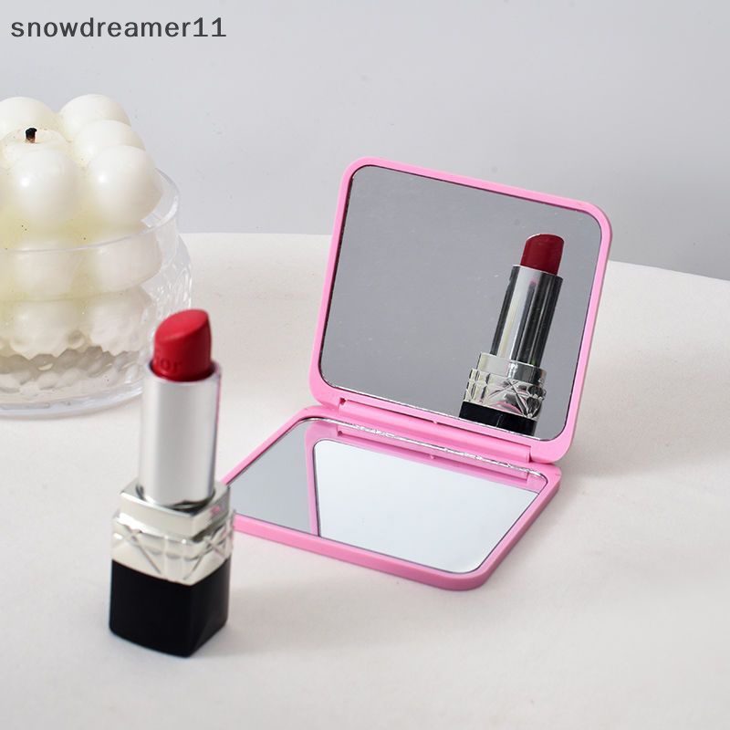 Snph 2-Face Makeup Mirror Square Portable Cute Girl'S Gift Hand Mini ...