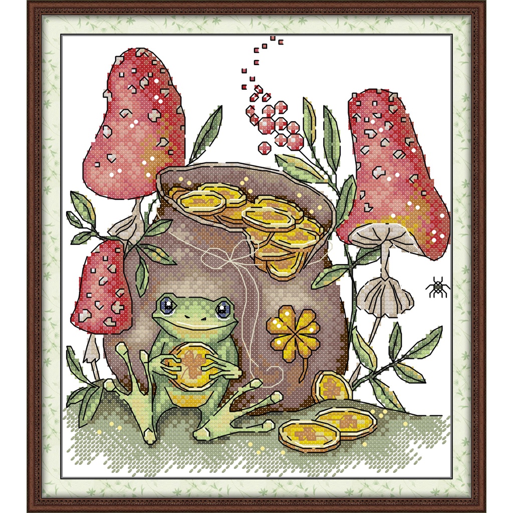 Joy Sunday DIY Cartoon Cross Stitch 14CT 11CT Printed Fabric DMC ...