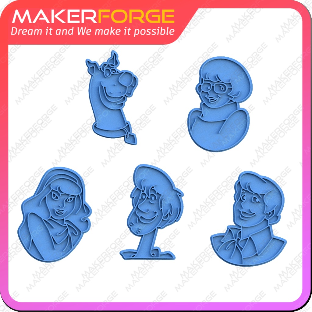 SCOOBY DOO COOKIE CUTTER SET OF 5 | Shopee Philippines