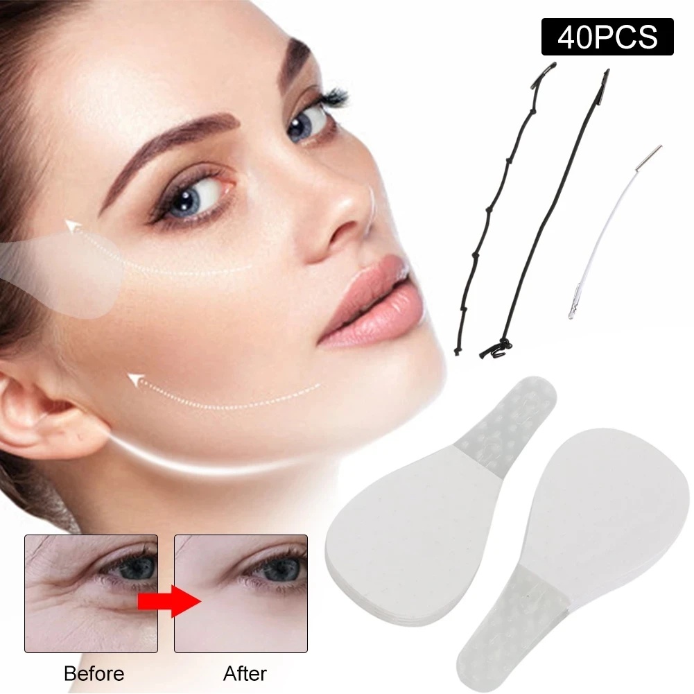 80pcs 40pcs Instant Face Neck And Eye Lift Face Lift Tapes Anti Wrinkle ...