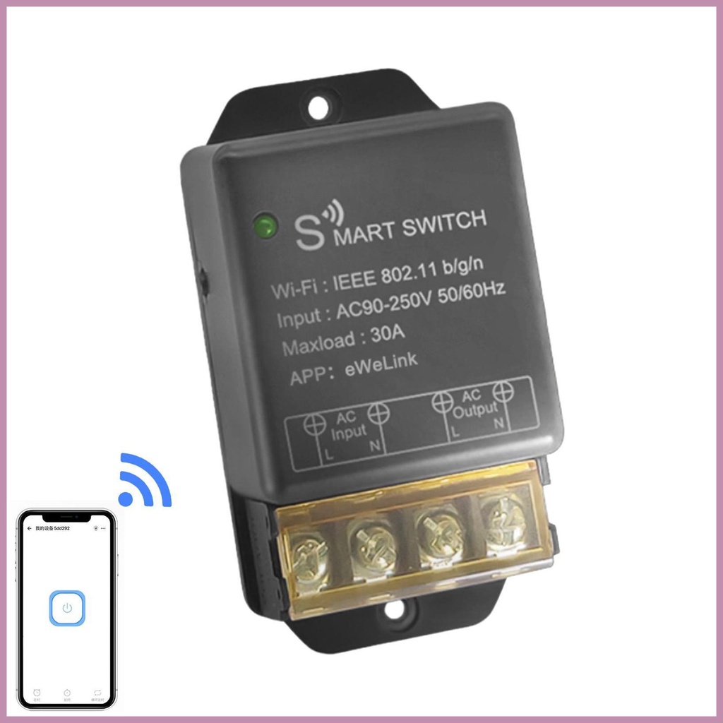 Smart WiFi Switch Timer 30A Switch with Voice Control Dual-Mode Switch ...