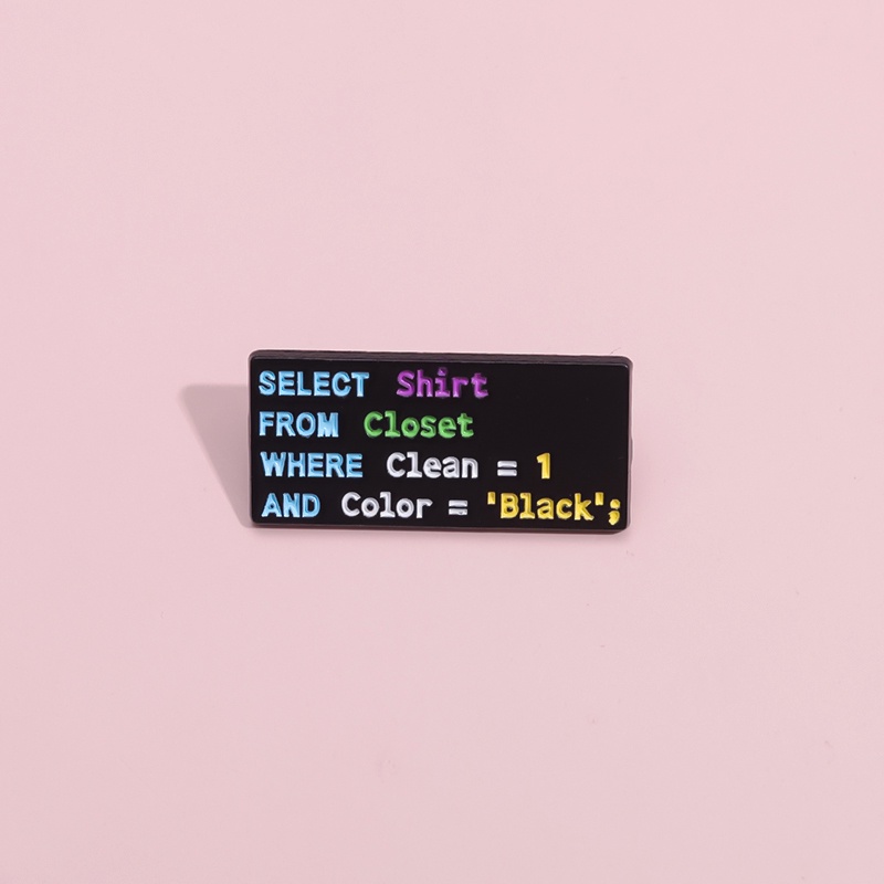 Funny Programming Enamel Pins Brooch Creative Codes Brooches Programmer ...