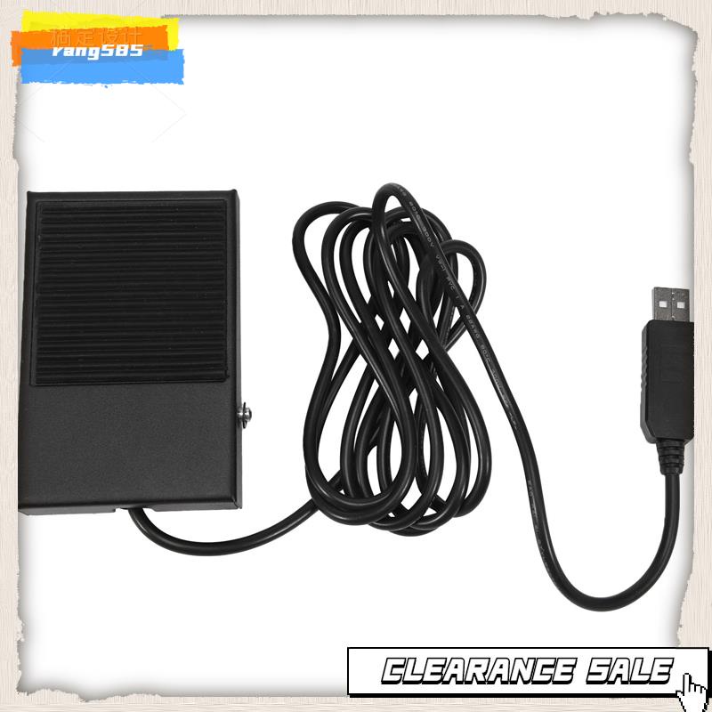 USB Foot Switch Metal Foot Switch Keyboard Pedal for HID PC Computer ...