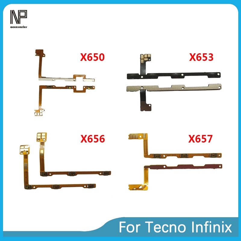 For infinix X650 X653 X656 X657 Power ON OFF Mute Switch Control Key Volume Button Flex Cable ...