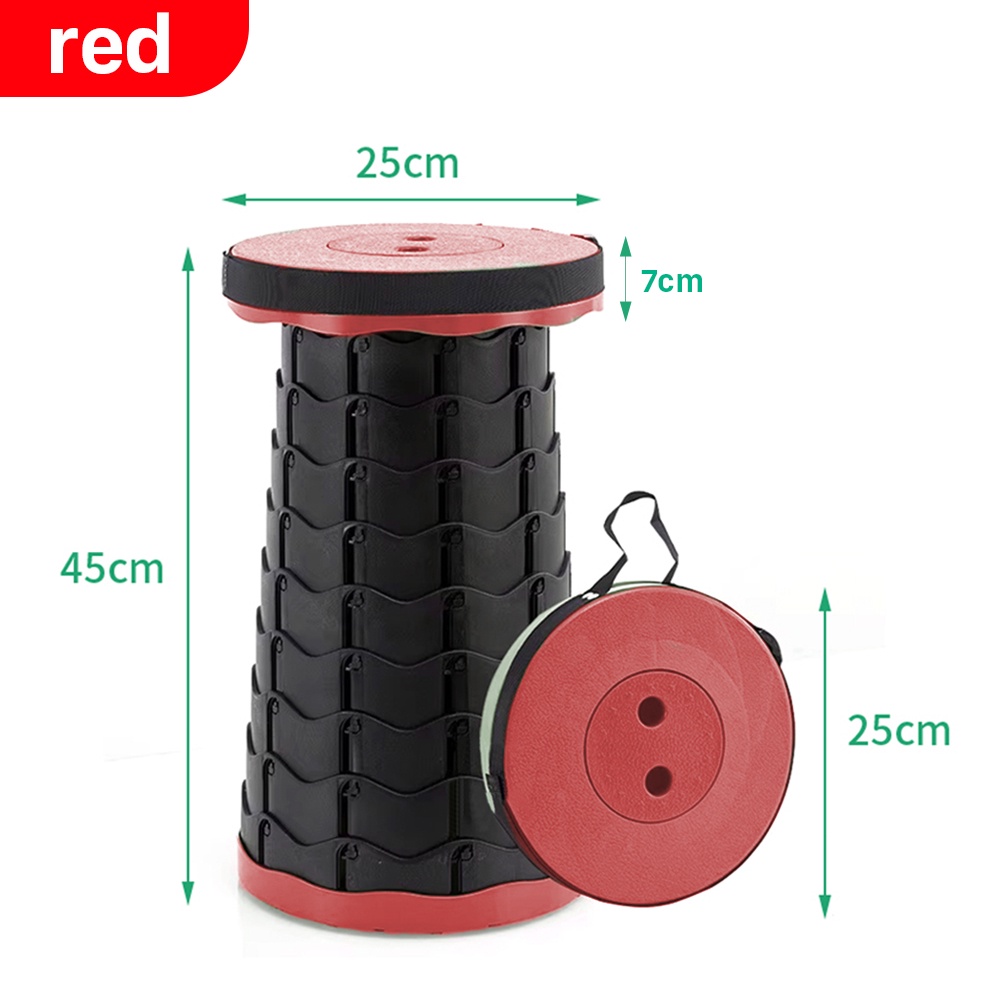 Retractable Chair Folding Portable Outdoor Camping Fishing Travel Space ...