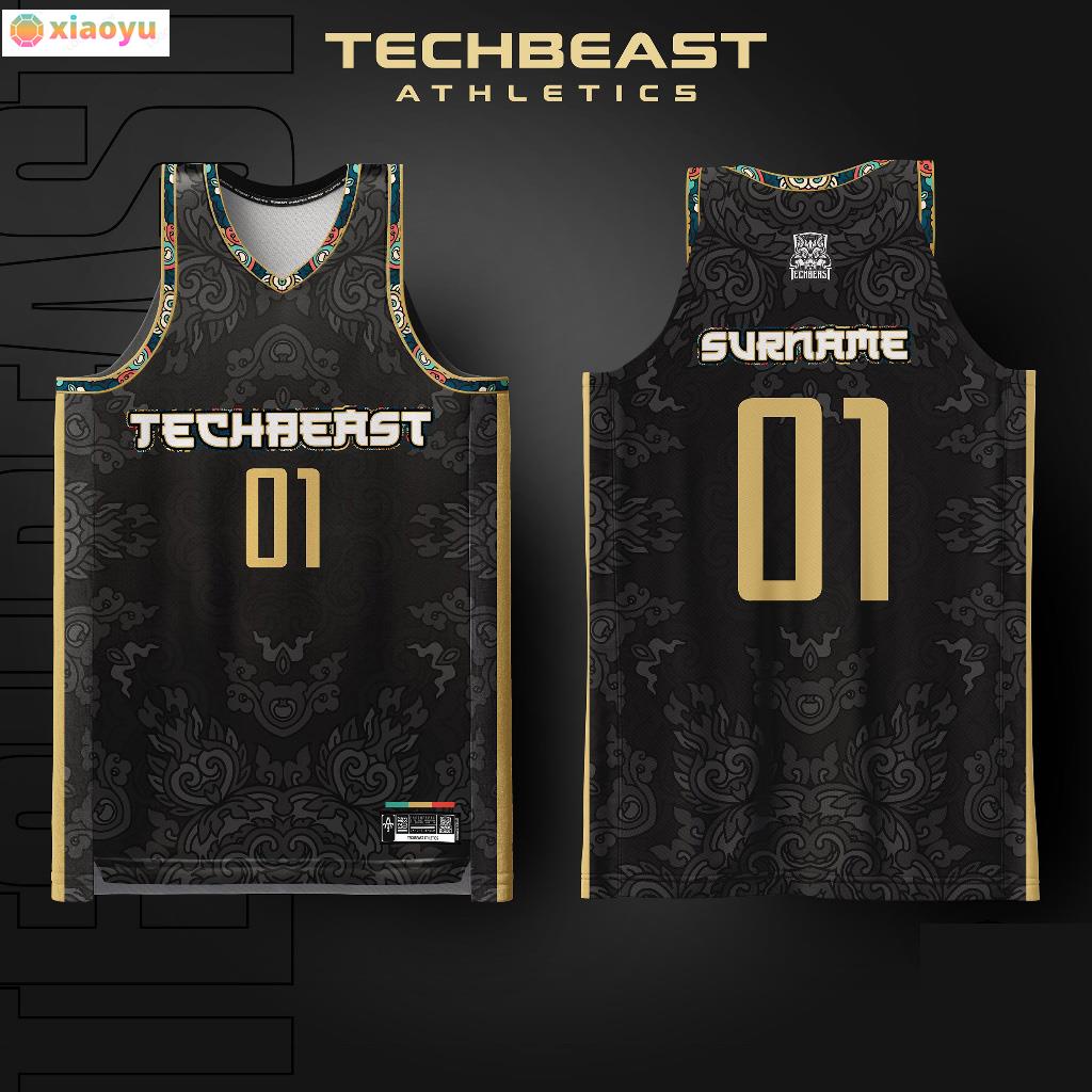 Shogun Full Sublimation Basketball Jersey Techbeast ( CUSTOM NAME + NUMBER ) | Shopee Philippines