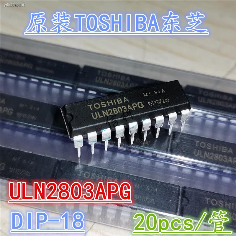 ☒New original genuine Toshiba TOSHIBA straight-in IC integrated circuit chip ULN2803APG DIP-18 ...