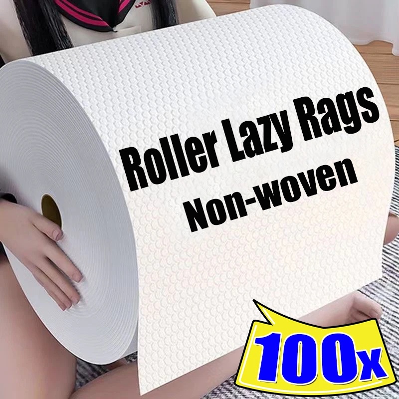 50-400Sheets Disposable Lazy Rags/Kitchen Roller Washable Paper Towel ...