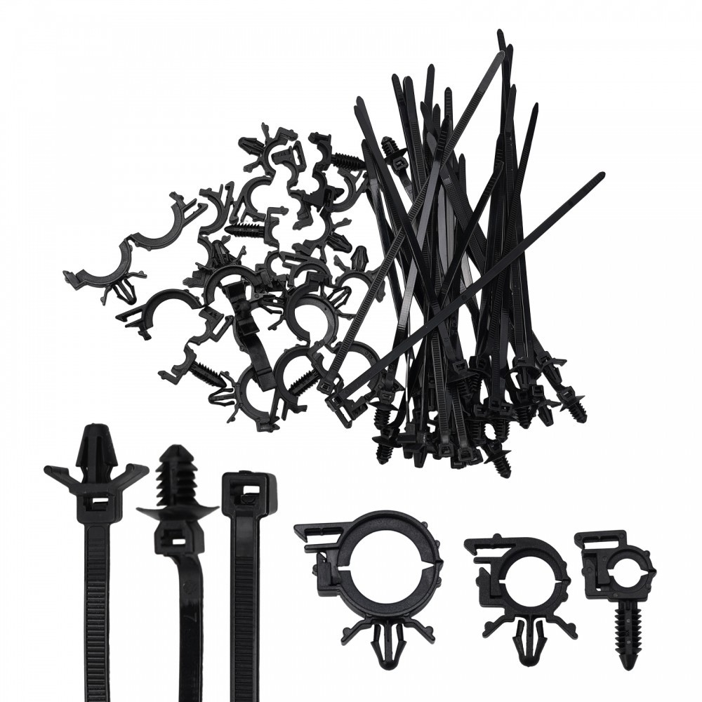 Cable Zip Tie Kit Strong Locking Wide Application Assorted Size Cable ...