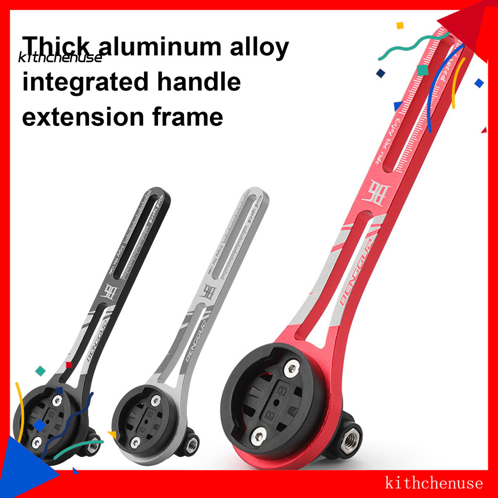 KTC Out Front Bike Mount Aluminum Alloy Bracket with Replaceable Bike Computer Base Adjustable ...