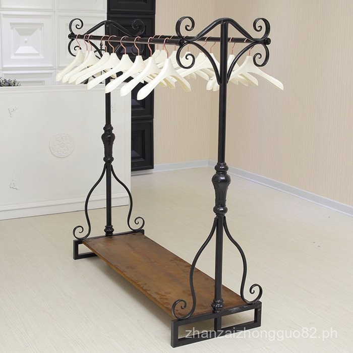 Clothing Store Hanger Display Stand Iron Double-Sided Double-Pole Side ...