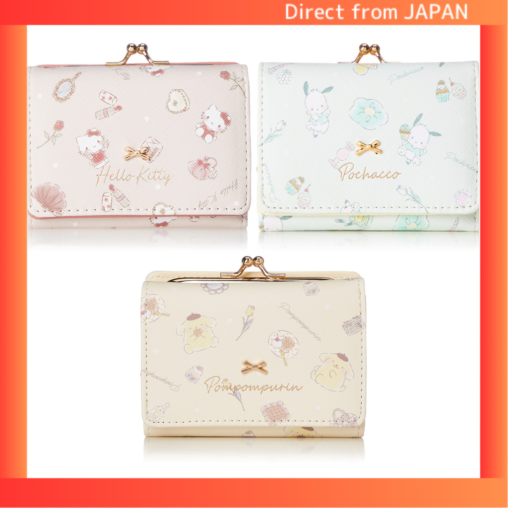 [Aldi] Wallet Tri-fold Gamaguchi Sanrio Women's Pompompurin ,hello ...
