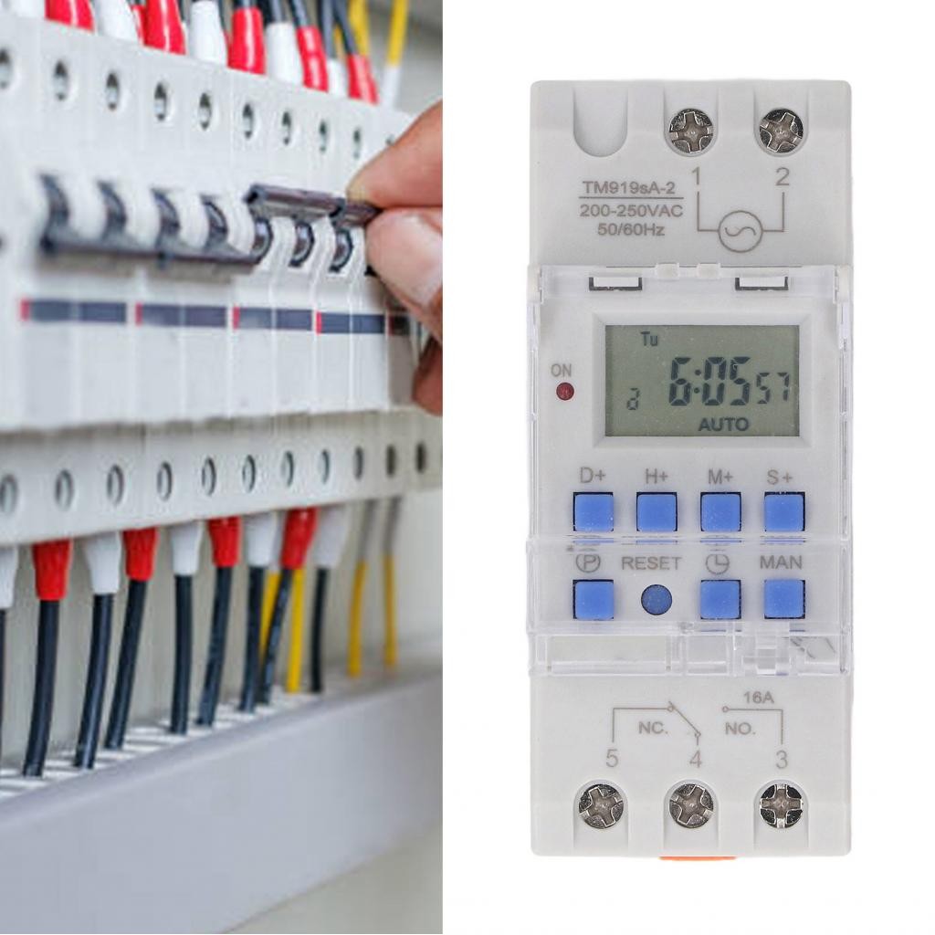 Ooidshop 7 Day Programmable Timer Switch 16 On Off Settings 24 Hour ...